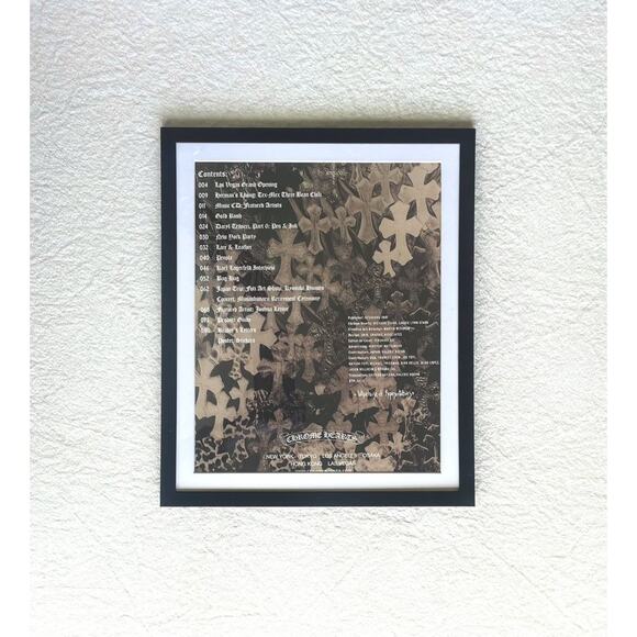 Chrome Hearts | Art | Chrome Hearts Vintage Ch Logos 9x1 Framed Mag ...